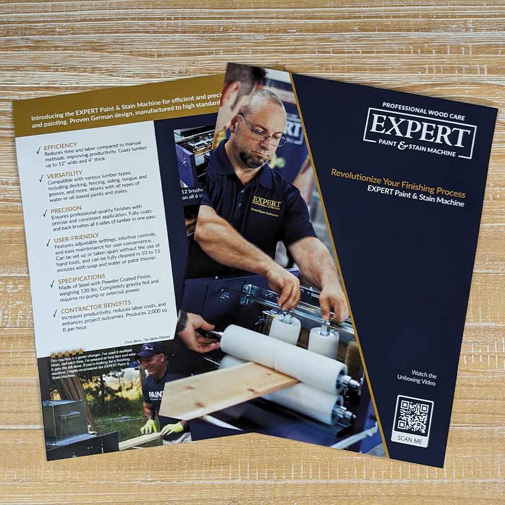 EXPERT Paint & Stain Machine Brochure