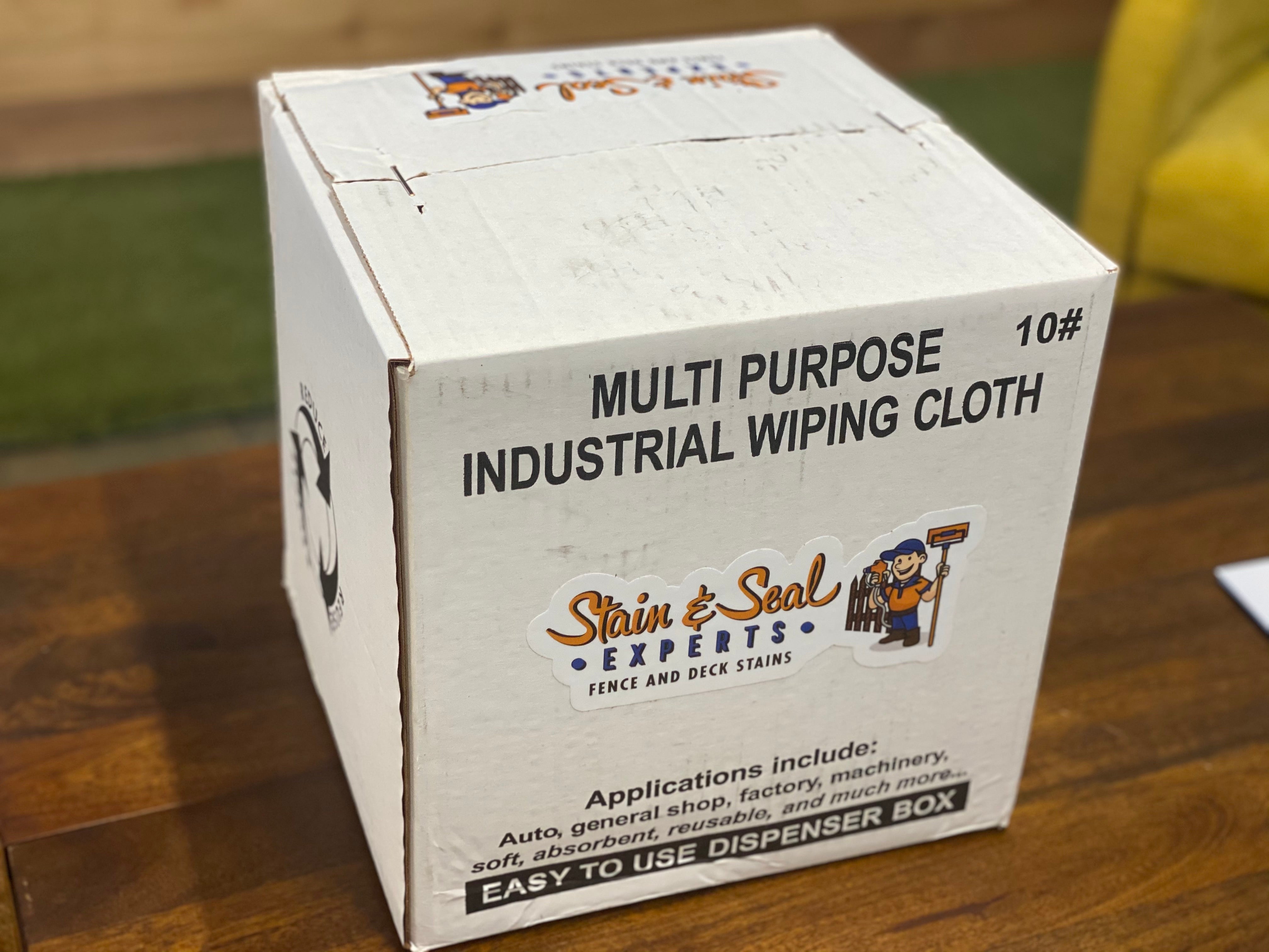 10lb Box Stain Wiping Rags | Professional Grade Cleaning Cloths | Bulk ...